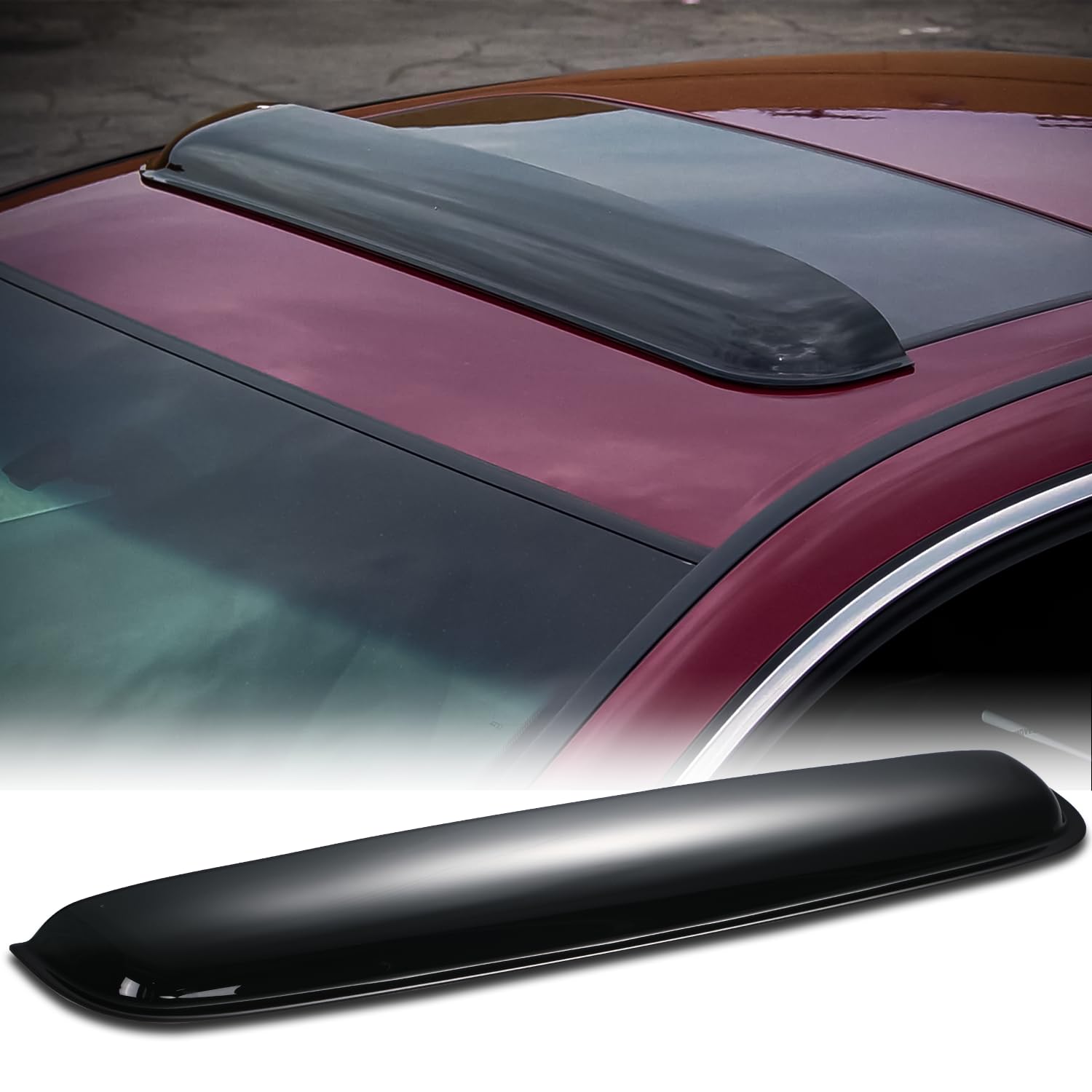 Amazon.com: M-AUTO Universal Tape On Sun/Moon Roof Window Deflector and ...