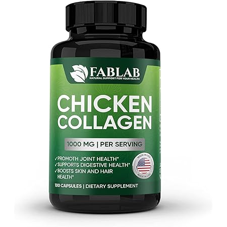 Amazon.com: FabLab Chicken Collagen Type II Supplement - Nutritional ...