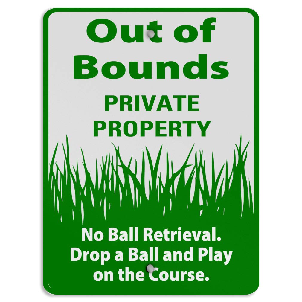 Out Of Bounds Golf Signs at Mee Gorman blog