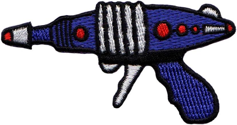 Amazon.com: Purple Ray Gun Left Patch Sci Fi Blaster Space Embroidered ...