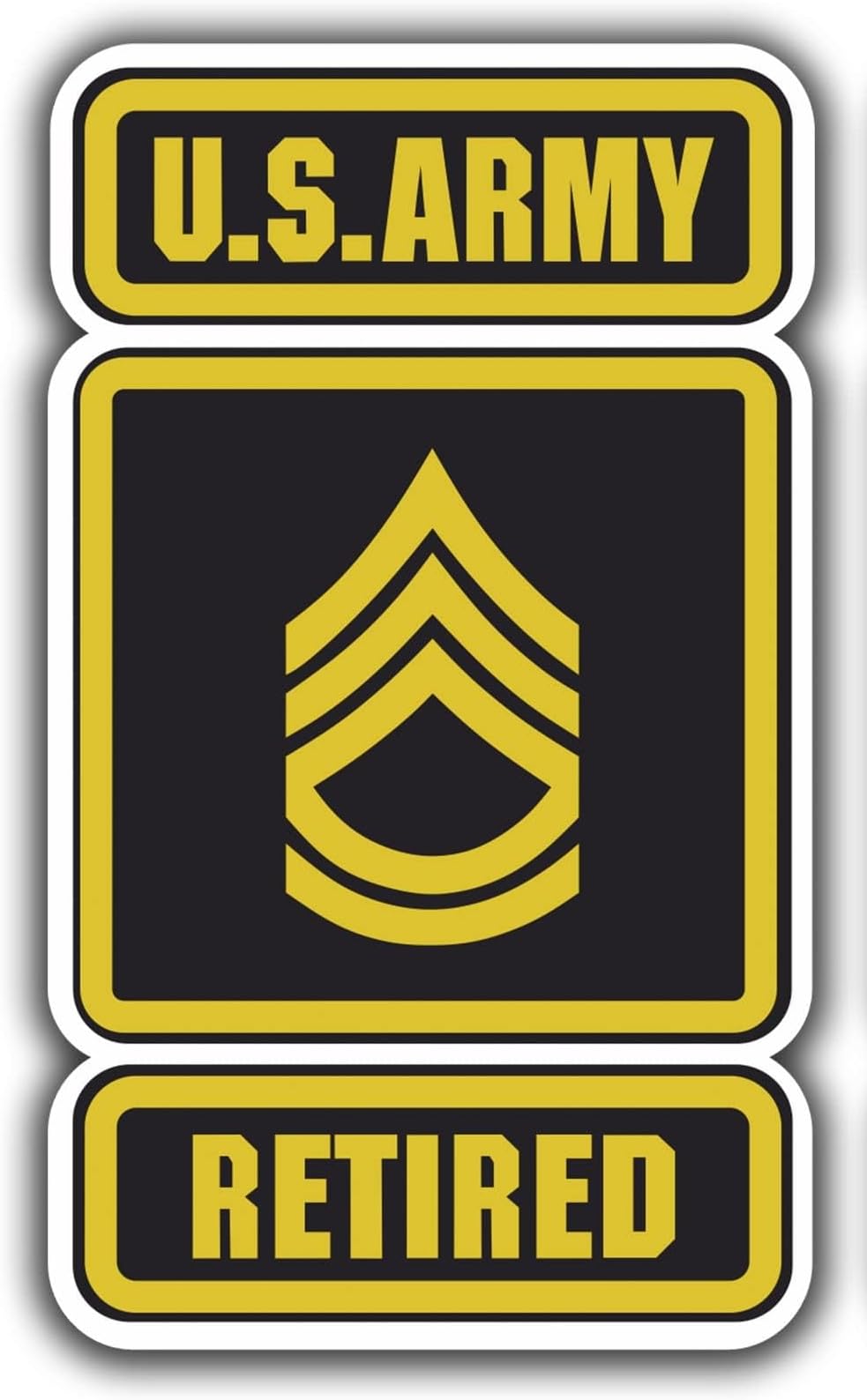 Amazon.com - Sticker Army Logo Retired Command Sergeant Major CSM E9 ...