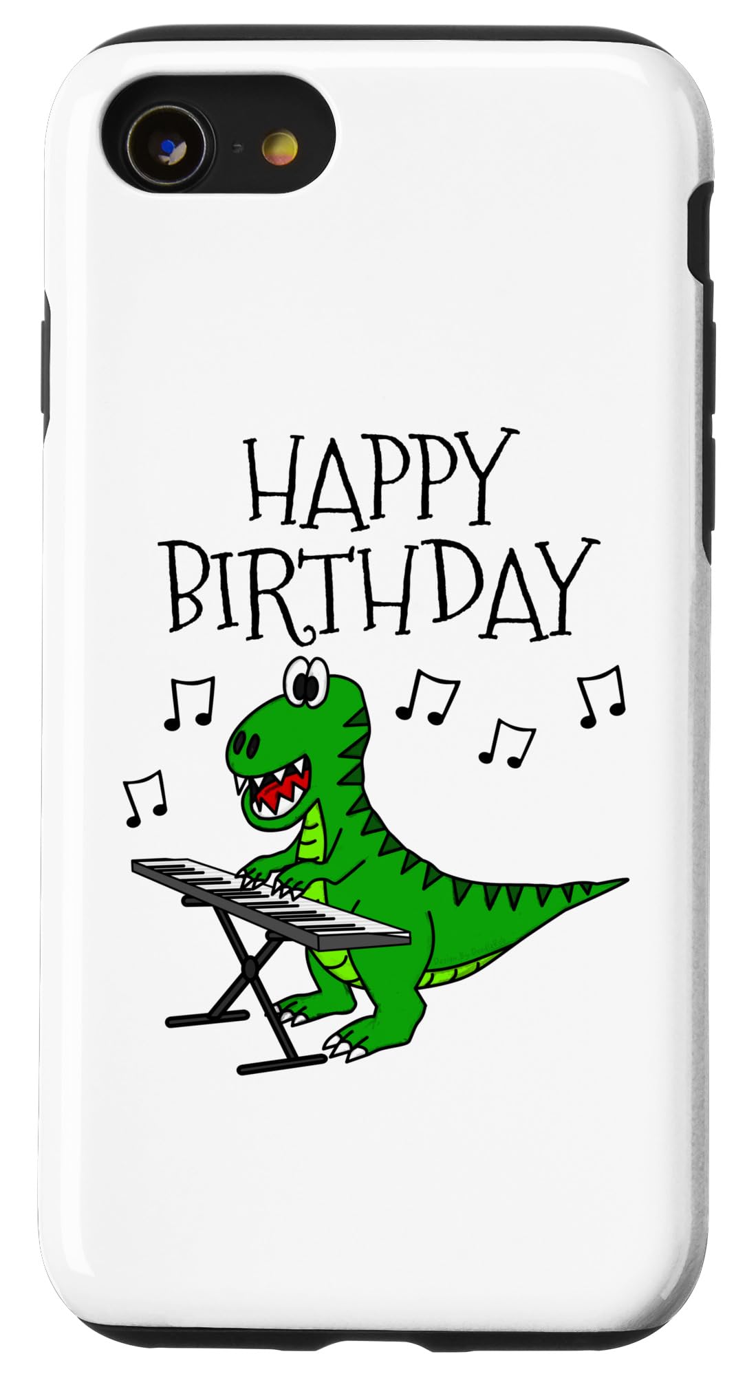 Amazon.com: iPhone SE (2020) / 7 / 8 Piano T-Rex Dinosaur Happy ...