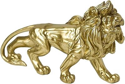 Amazon.com: 10 Inch Lion Statue Figurine Sculpture Resin Collectible ...