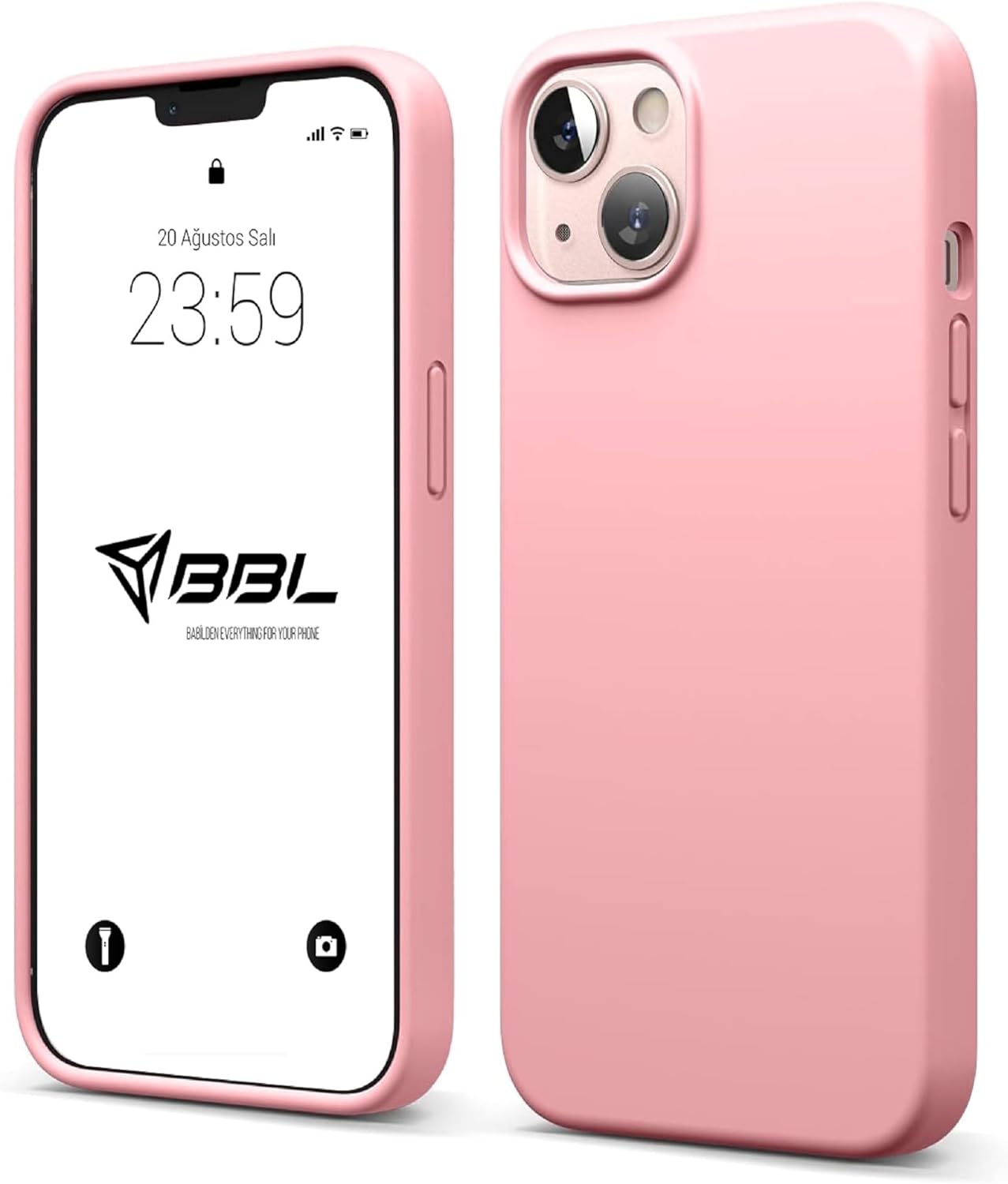 Babilden iPhone 15 Kılıf İnce Sıvı Silikon 3 Katmanlı Tam Kaplamalı ...