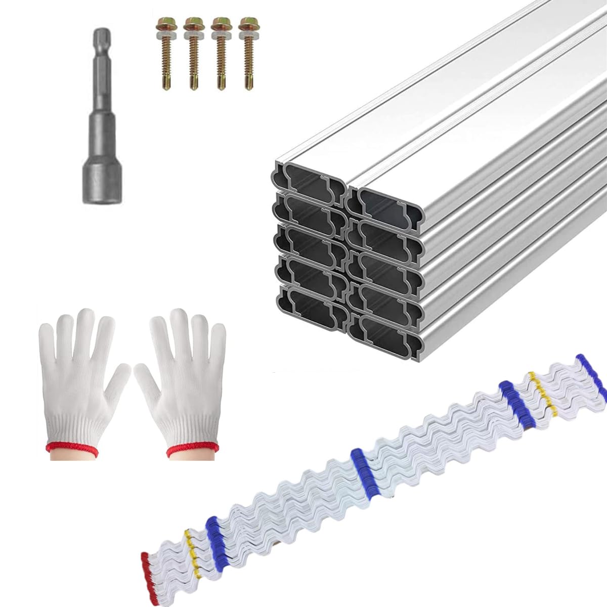 TIRUSS Greenhouses: Wiggle Wire and Channel Kit for Greenhouse 1" x 6.6 ...