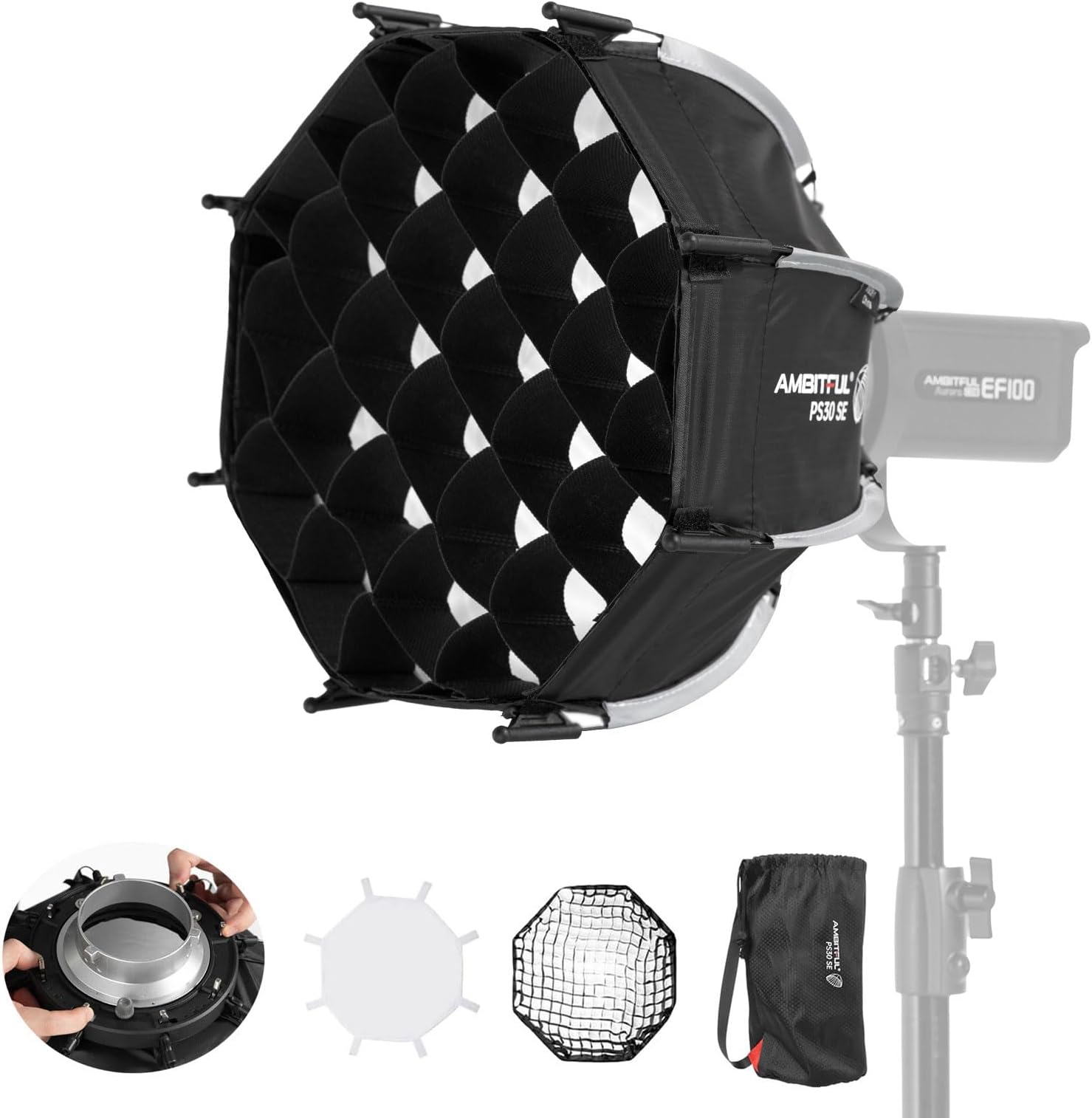 Amazon.com : AMBITFUL 11.8"/30cm Mini Softbox Quick Release & Fold Soft ...