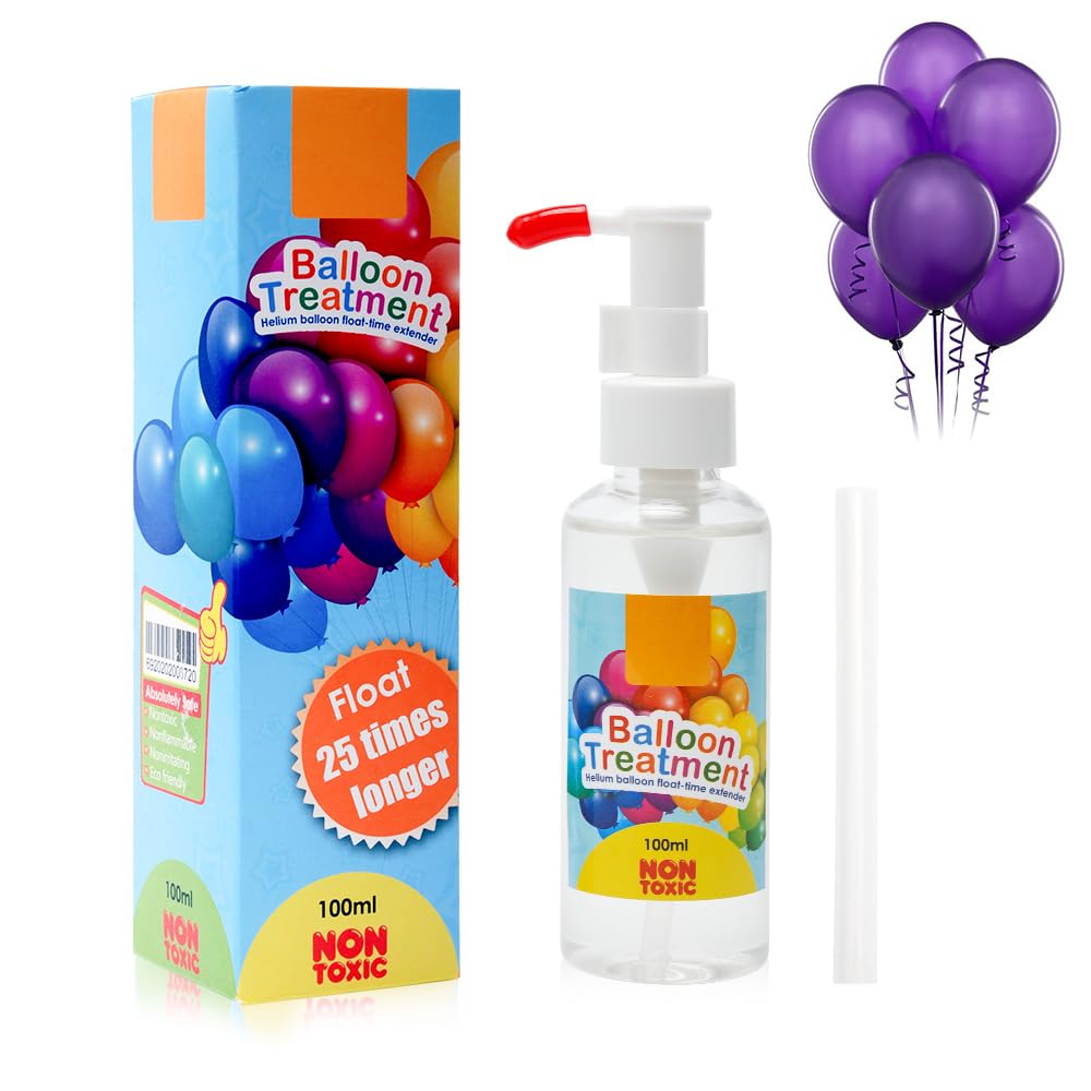 Float Magic Helium Balloon Treatment, 100ml Extend Helium Latex Balloon ...
