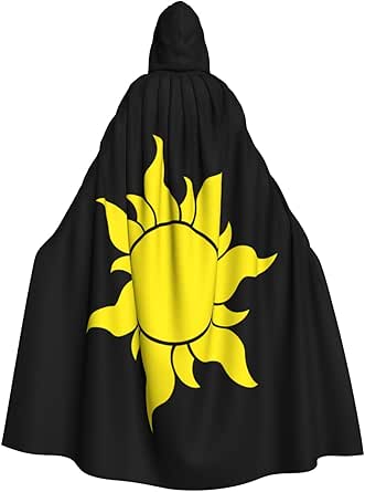 Amazon.com: Tangled Sun Symbol Unisex Halloween Clothing Cloak Hooded ...