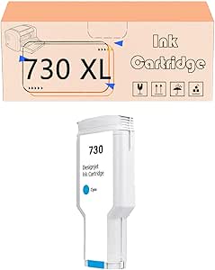 Amazon.com: LISTWA 730 730XL P2V68A P2V69A P2V70A P2V71A P2V72A P2V73A 300ML Ink Cartridges ...