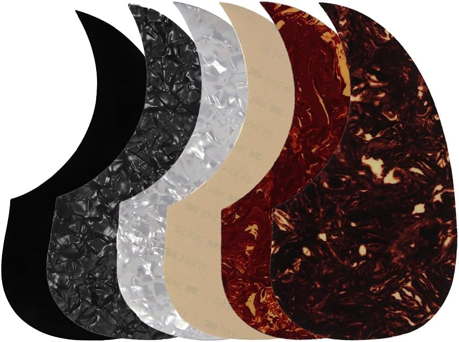 Amazon.com: IKN Pack of 6 Self Adhesive Acoustic Guitar Pickguard Pick ...