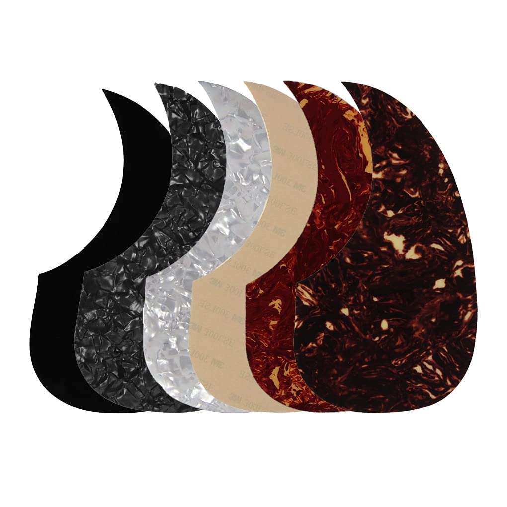 Amazon.com: IKN Pack of 6 Self Adhesive Acoustic Guitar Pickguard Pick ...