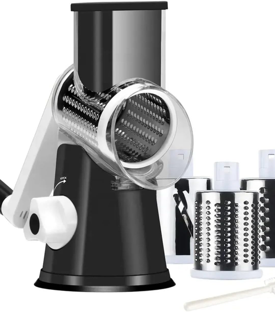 Amazon.com: Hand-cranked rotary cheese grater with three blades for ...