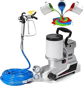 KCHBSE Airless Paint Sprayer, 2.5L/Min Paint Sprayer,with 3 Adjustable ...