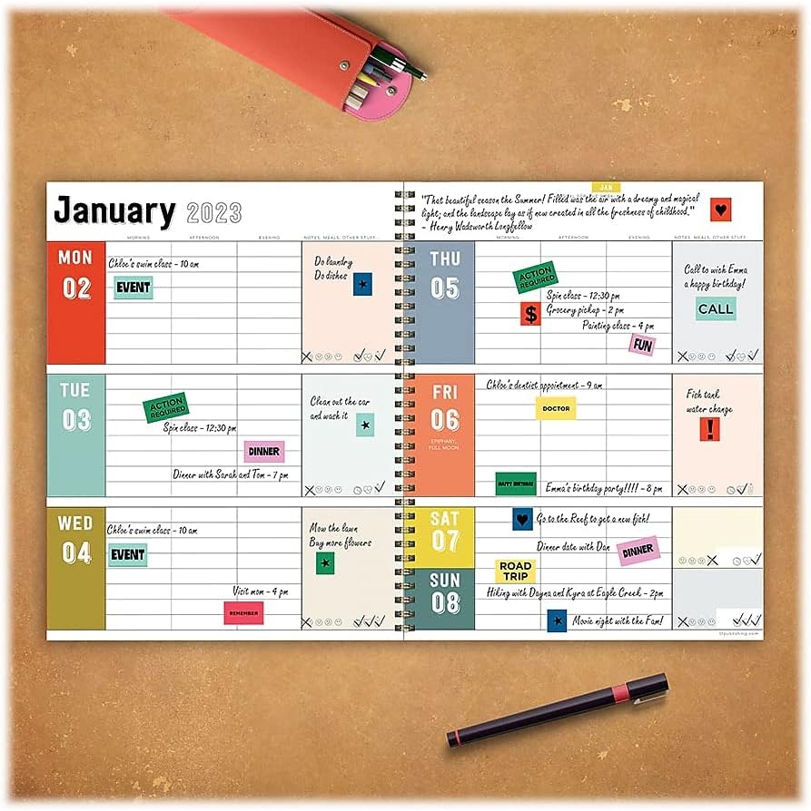 Buy TF PUBLISHING Step and Repeat Large School Planner 2022-2023 Daily ...