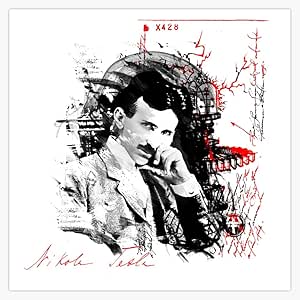 Amazon.com - Magnet Nikola Tesla Magnetic Vinyl Sticker 5"