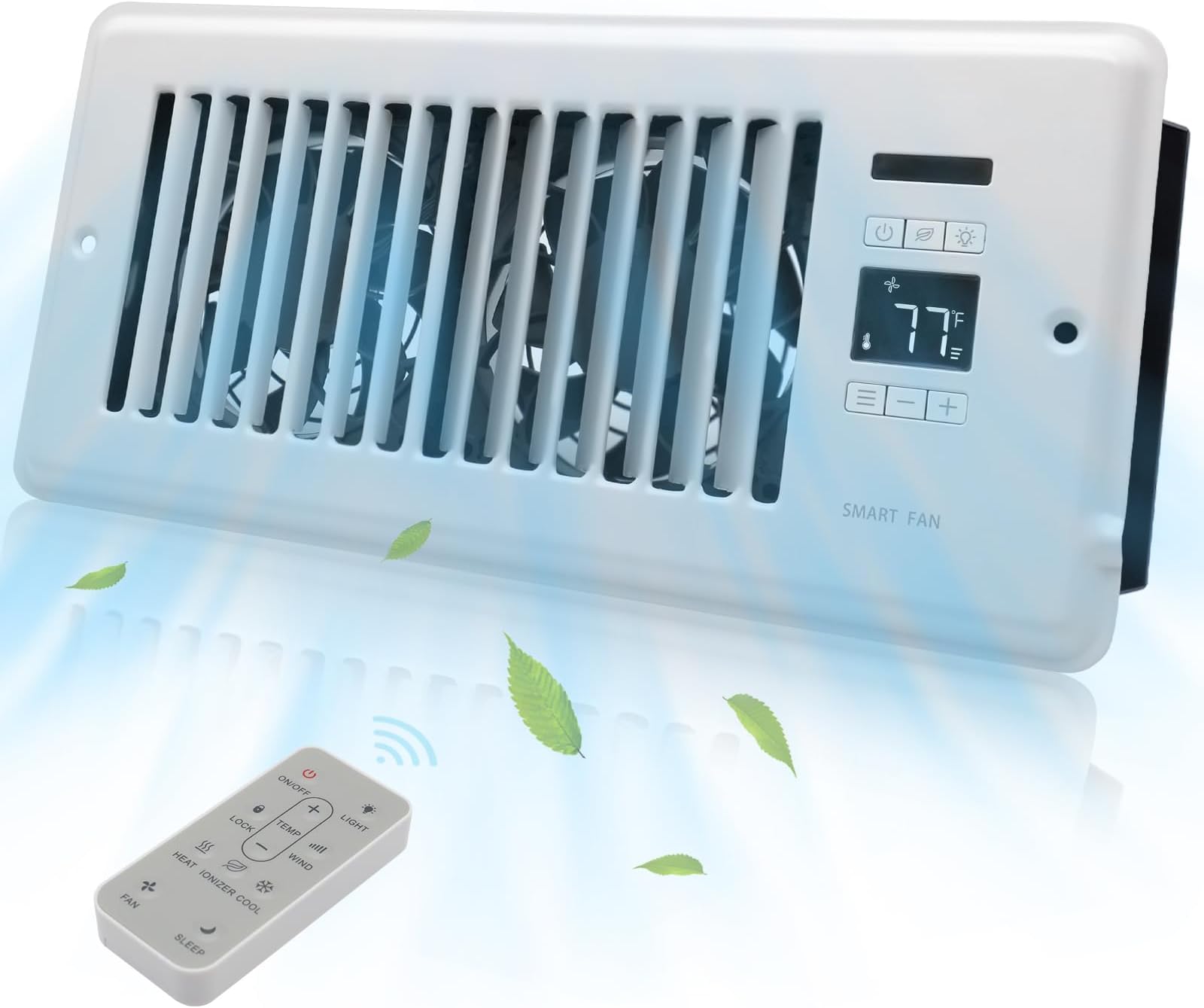 COZZIVITA 4 x12 in Ultra Quiet Register Booster Fan - Air Vent Fan ...