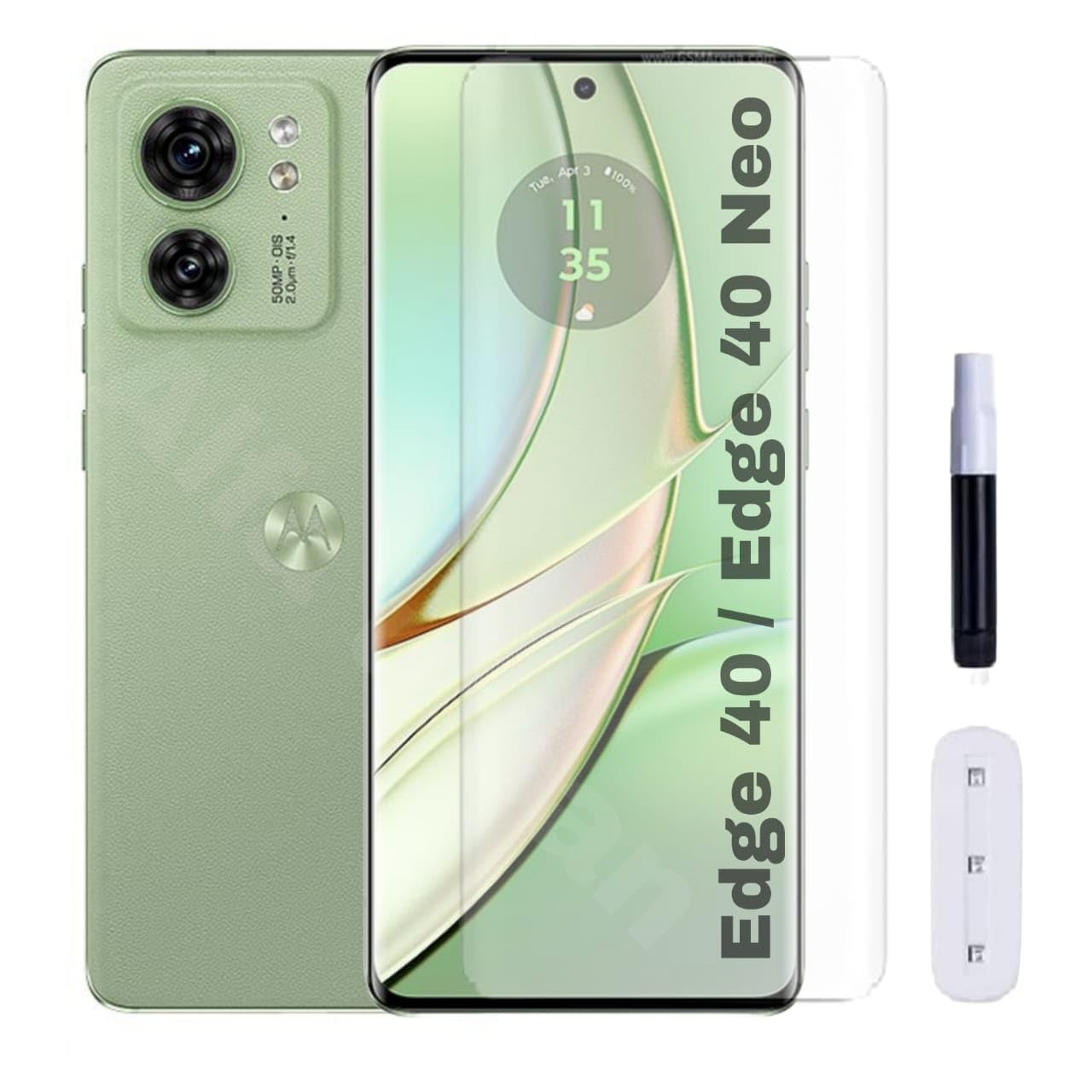 ALFA URBAN UV Tempered Glass for Motorola Edge 40 Advanced Border-Less ...