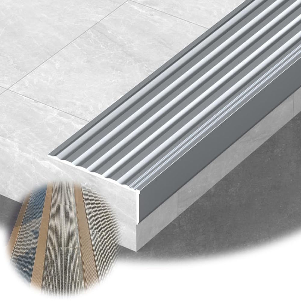 Metal Stair Edging Stair Nose Edging 3 In Wide, Metal Stair Nose Trim ...