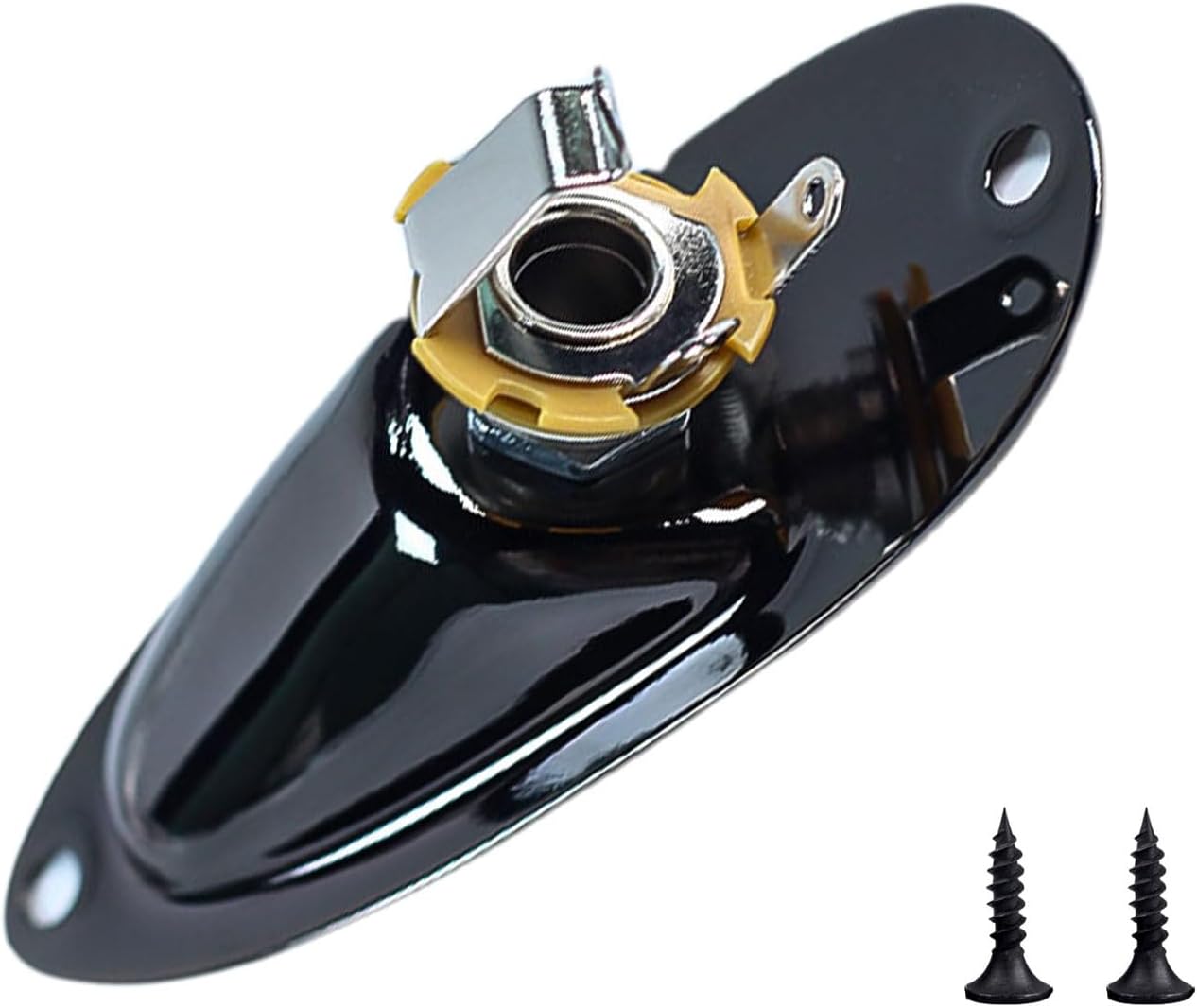 Amazon.com: Icysey Guitar Input Jack Socket Plate Output Loaded Boat ...