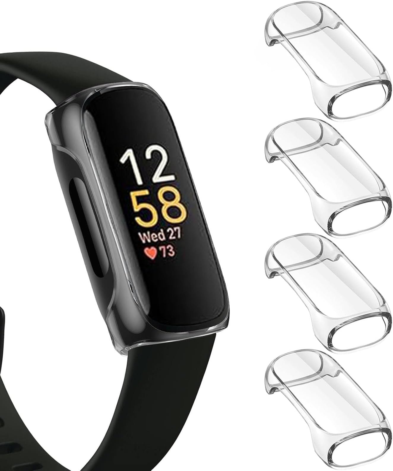 Amazon.com: LIANCGJUE 4 Pack TPU Case for Fitbit Inspire 3 Screen ...