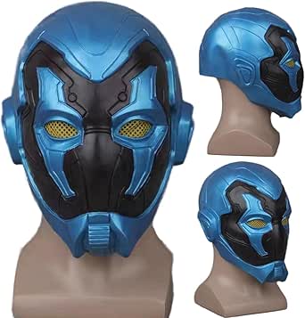 Amazon.com: Superhero Blue Beetle Mask face Helmet For Cosplay Prop ...