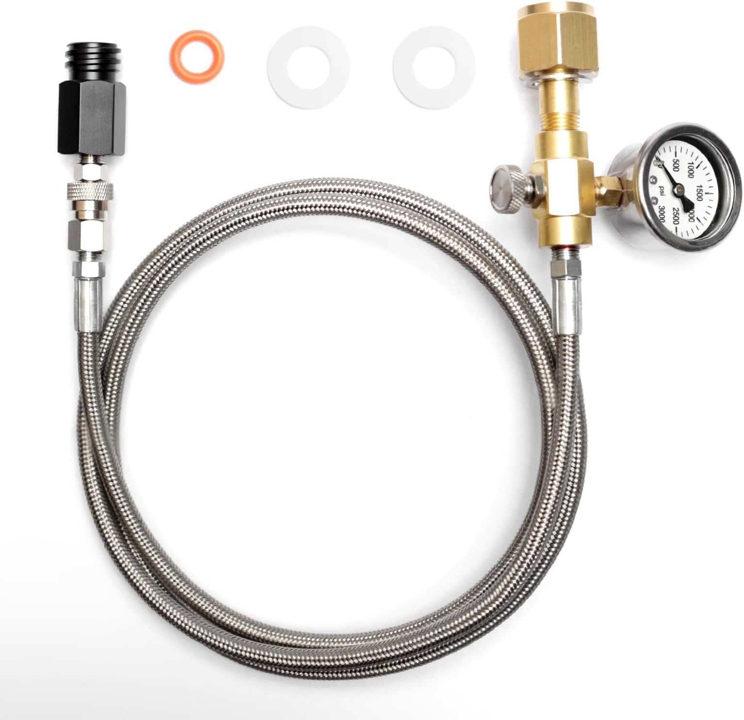 Amazon.com: YUXIVCNE Upgraded Soda CO2 Cylinder Refill Adapter Hose Kit ...