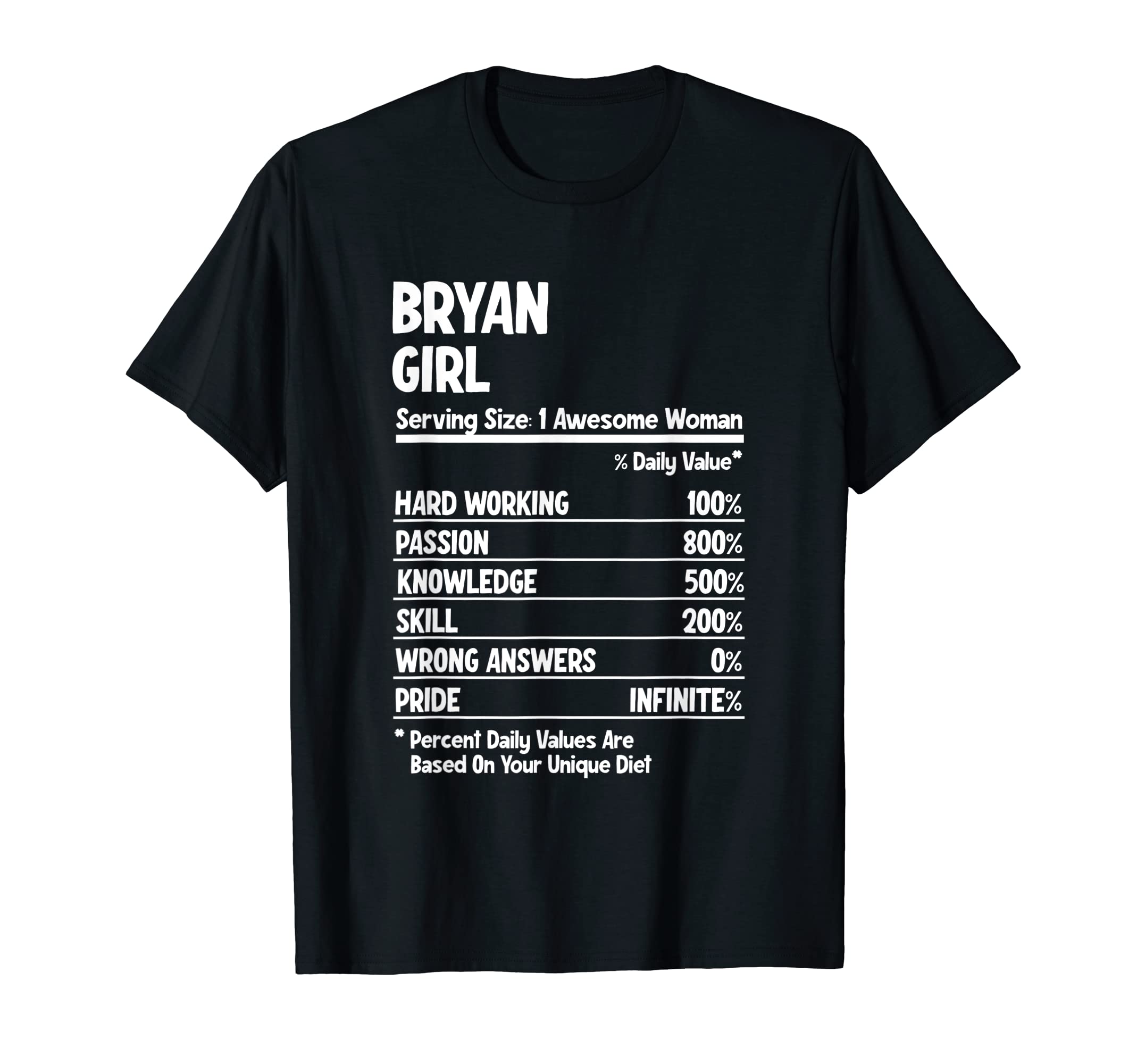 Amazon.com: Bryan Girl T-Shirt : Clothing, Shoes & Jewelry