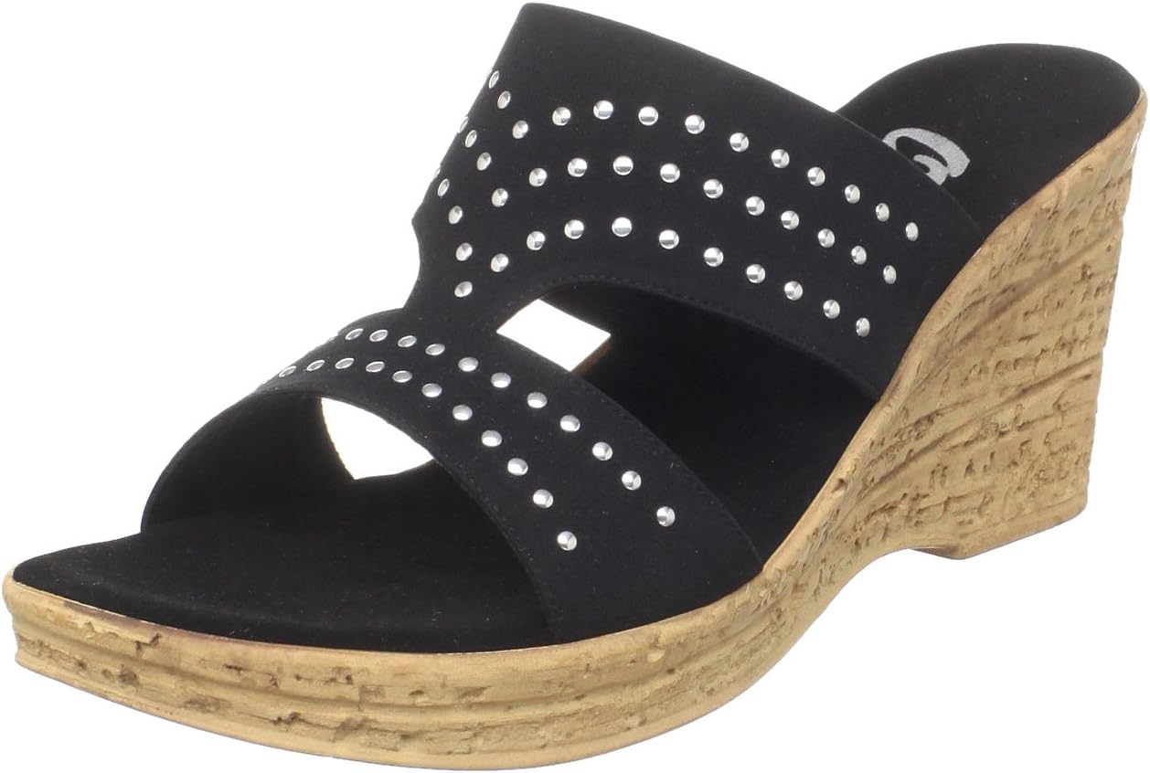 Amazon.com | Onex Women's Remi Sandal,Black/Silver,5 M US | Sandals