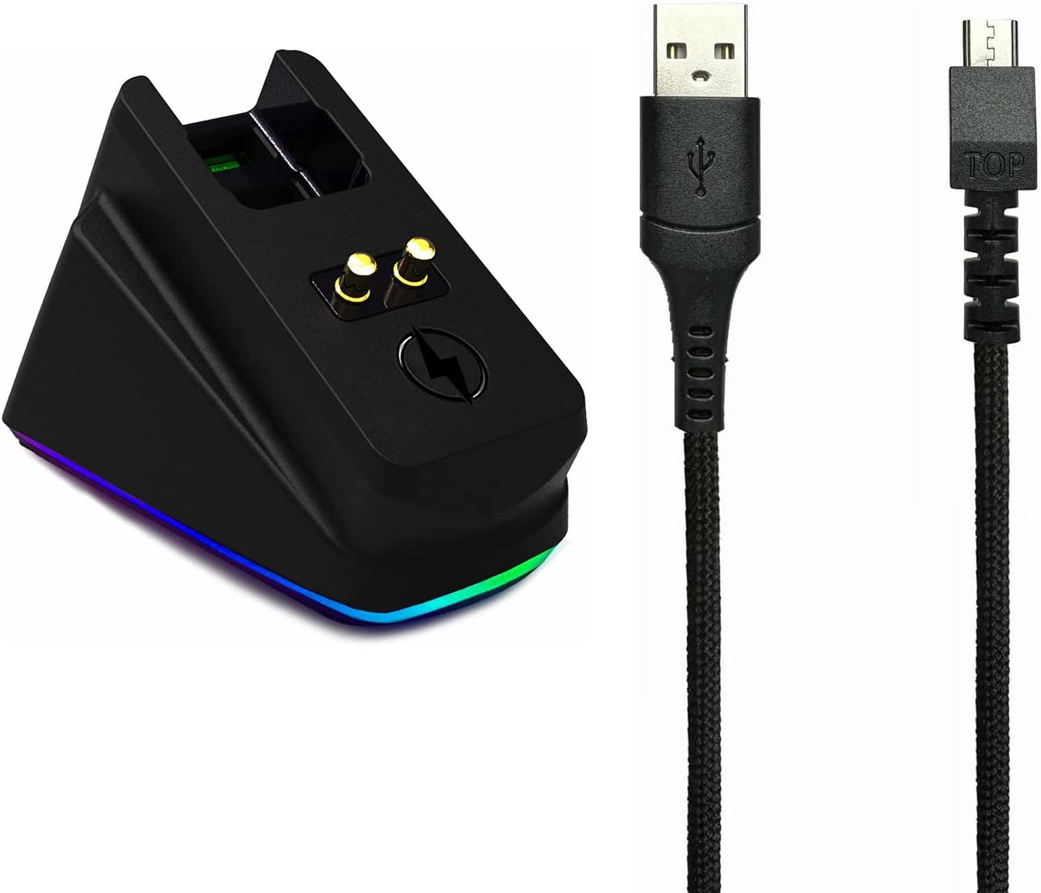 Amazon.com: Razer Mouse Charging Dock Chroma: Magnetic Dock with Charge ...