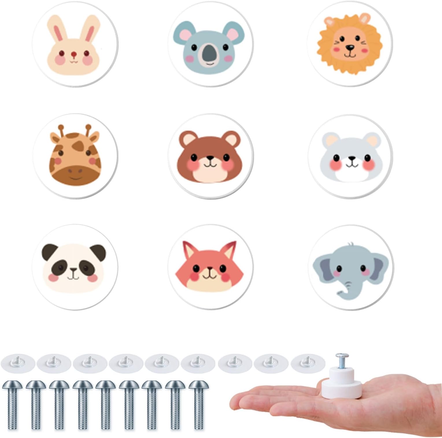 Amazon.com: Woodland Forest Animal Drawer Knob Pulls Ceramic Dresser ...