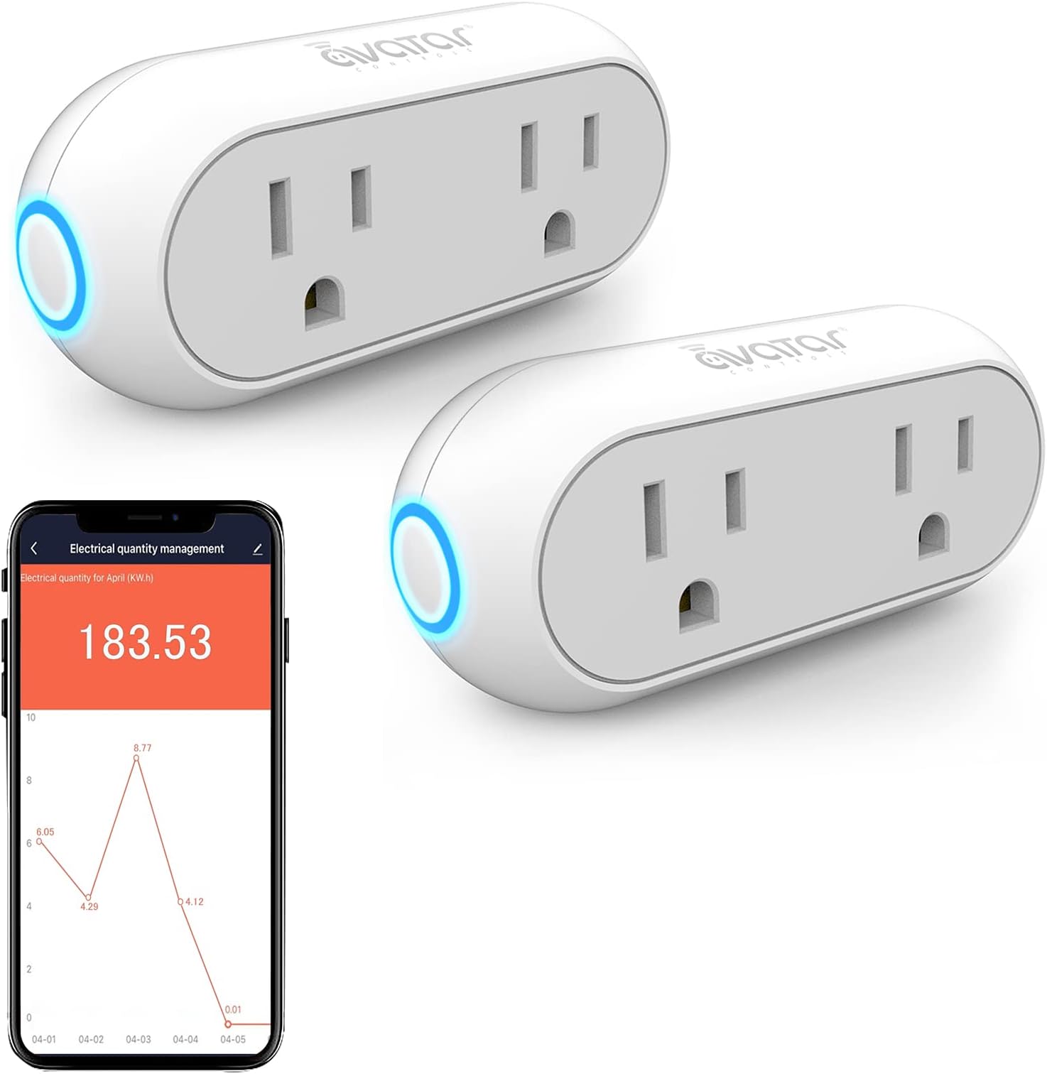 Smart Plugs That Compatible with Alexa Google Home Siri, Wireless 2.4G ...