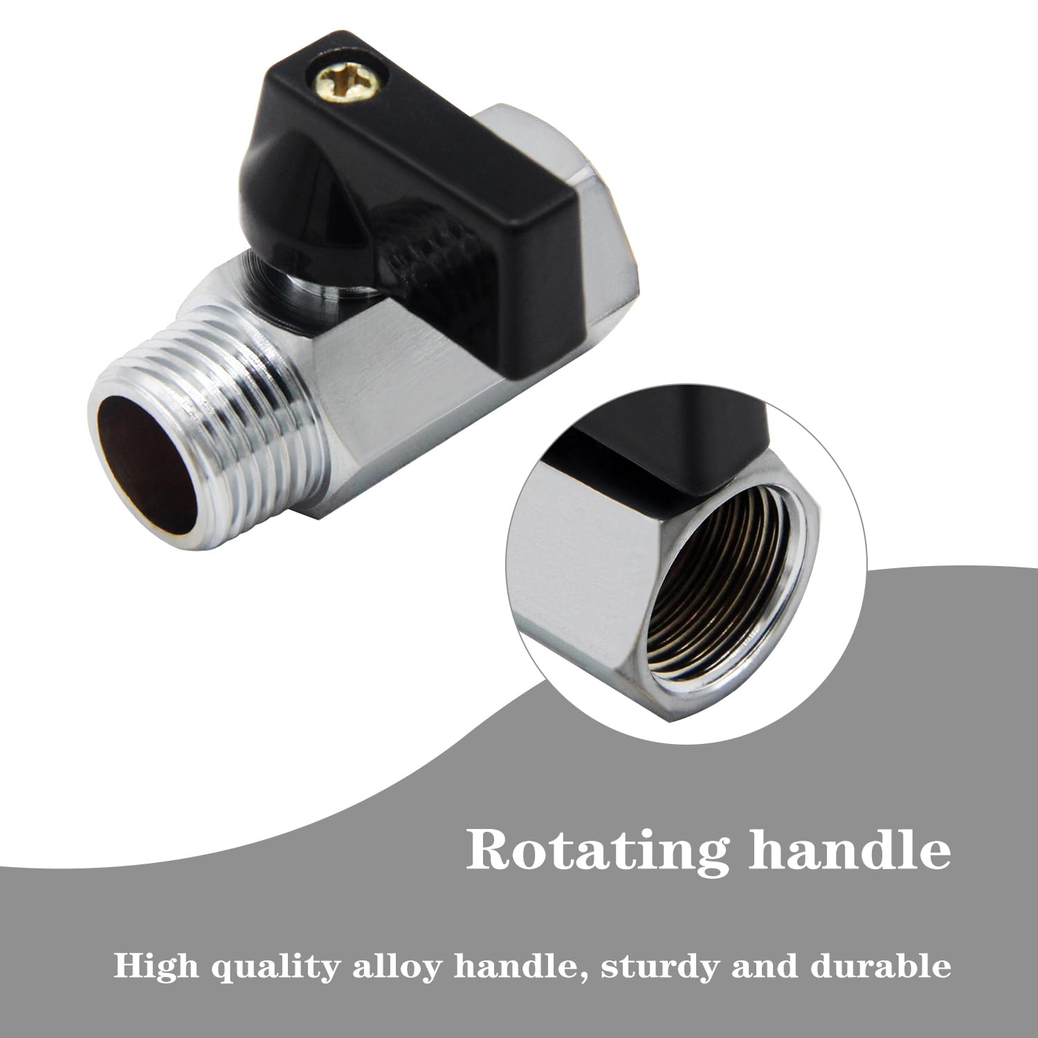Snapklik.com : Fitvell Brass Mini Ball Valve 3/8" NPT Female X Male ...