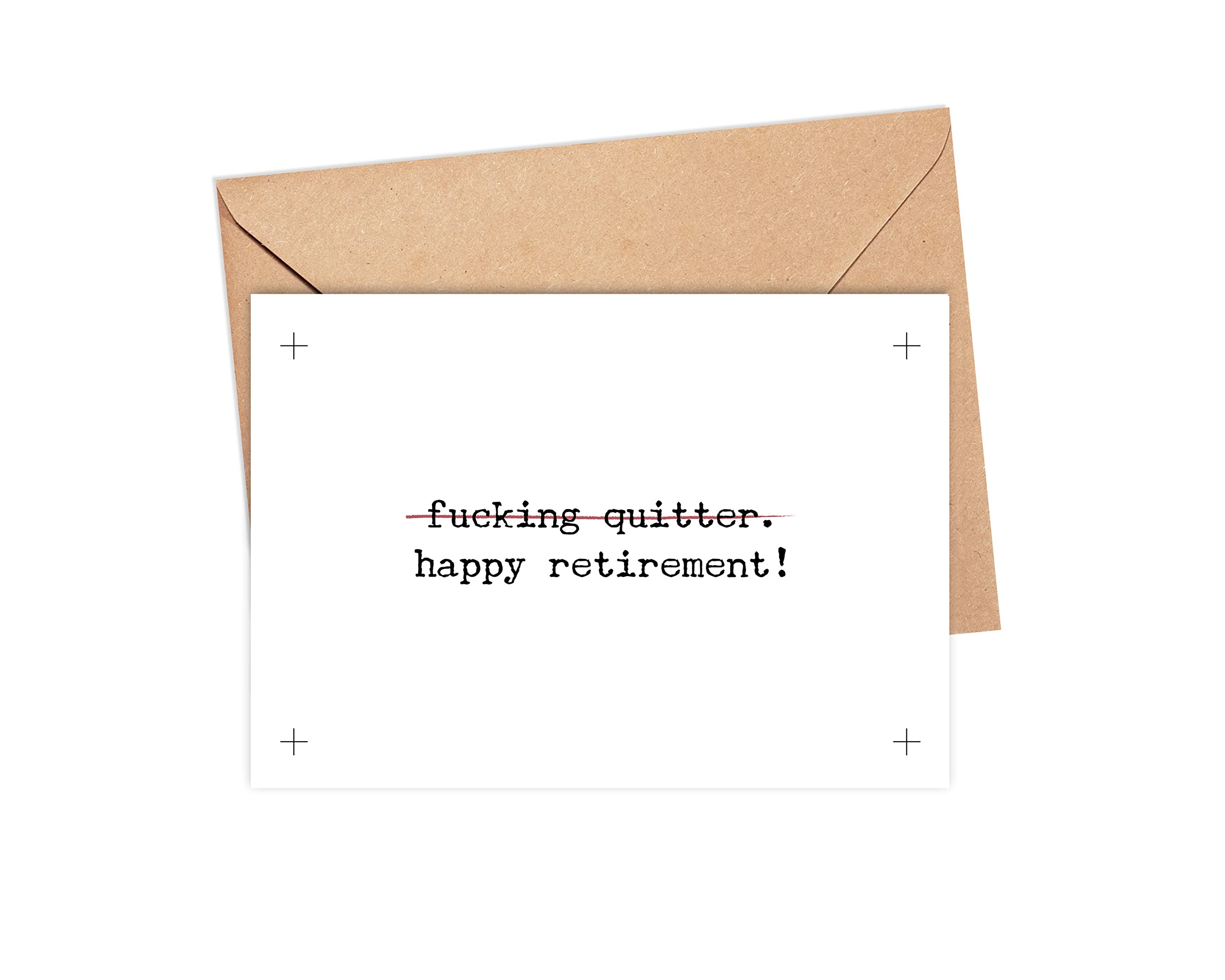Amazon.com : Arezzaa F'ing Quitter - Happy Retirement! - Funny And ...