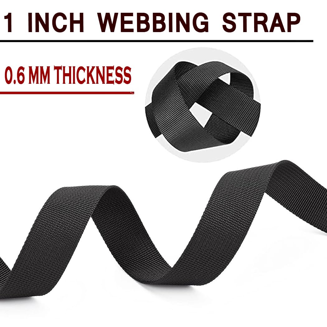 Snapklik.com : MOZETO 1 Inch Nylon Webbing Strap