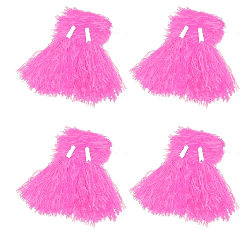 PUZINE 12 Pack Cheerleading Pom Poms with Baton Handle for Team Spirit ...