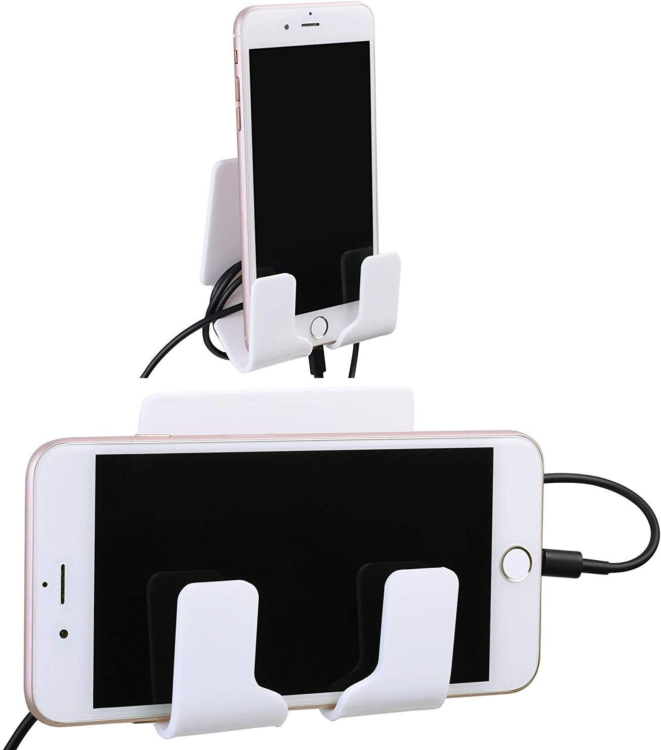 Amazon.com: CEI&BPY 2Pcs Phone Holder Wall Mounted, Phone Stand with ...