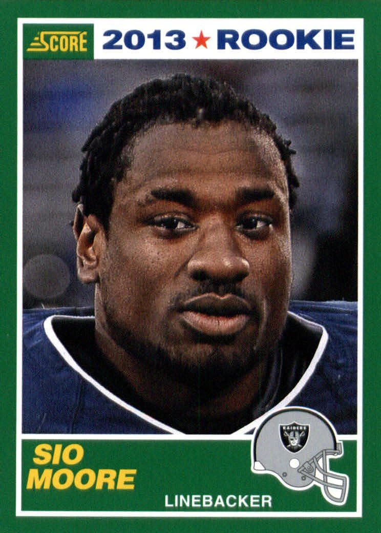 Amazon.com: 2013 Score NFL Football Rookie Card #435 Sio Moore ...