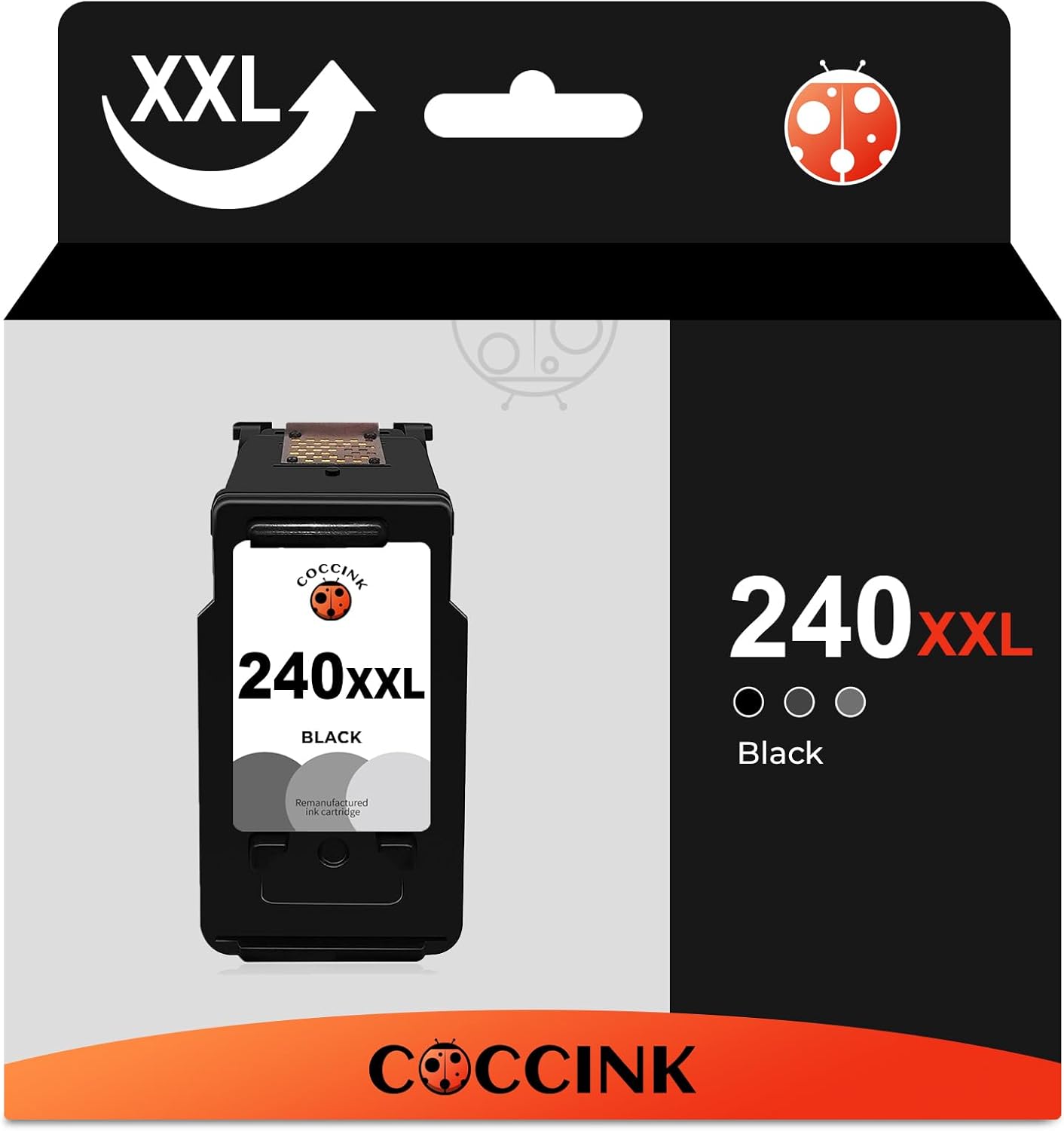 COCCINK 240XXL Black Ink Cartridge for Canon PG 240 XL PIXMA MG3620 MG3600 MG3520 MG3522 MG3500 ...