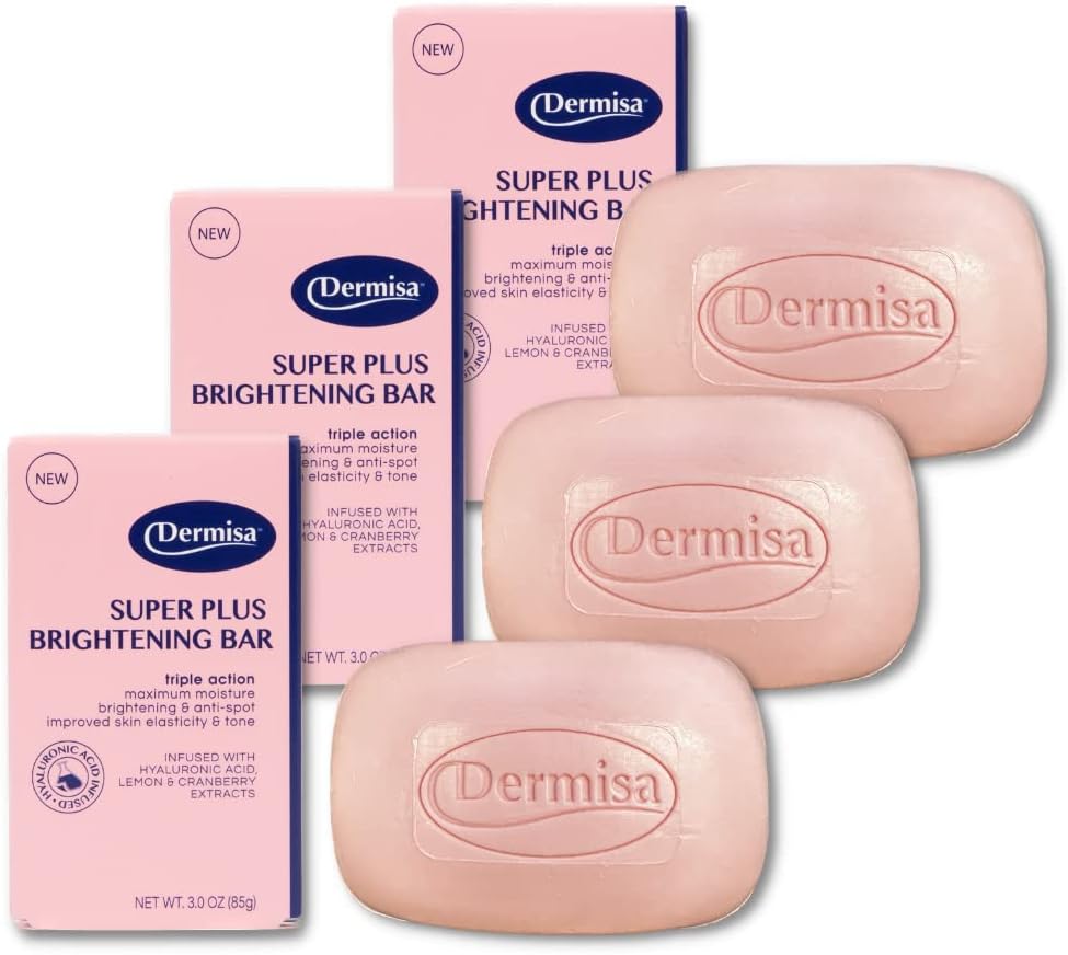 Amazon.com : Dermisa Super Plus Brightening Bar | with Hyaluronic Acid ...