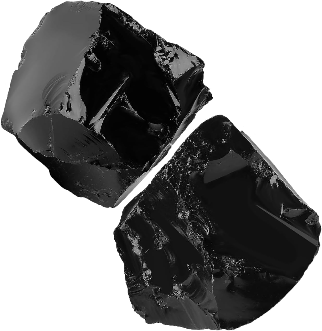 Amazon.com: Black Obsidian Raw Crystals and Healing Stones, Natural ...