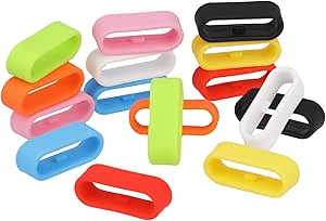 Amazon.com: Multi-Color Smart Watch Band Loops, 16 Pack 22mm Silicone ...