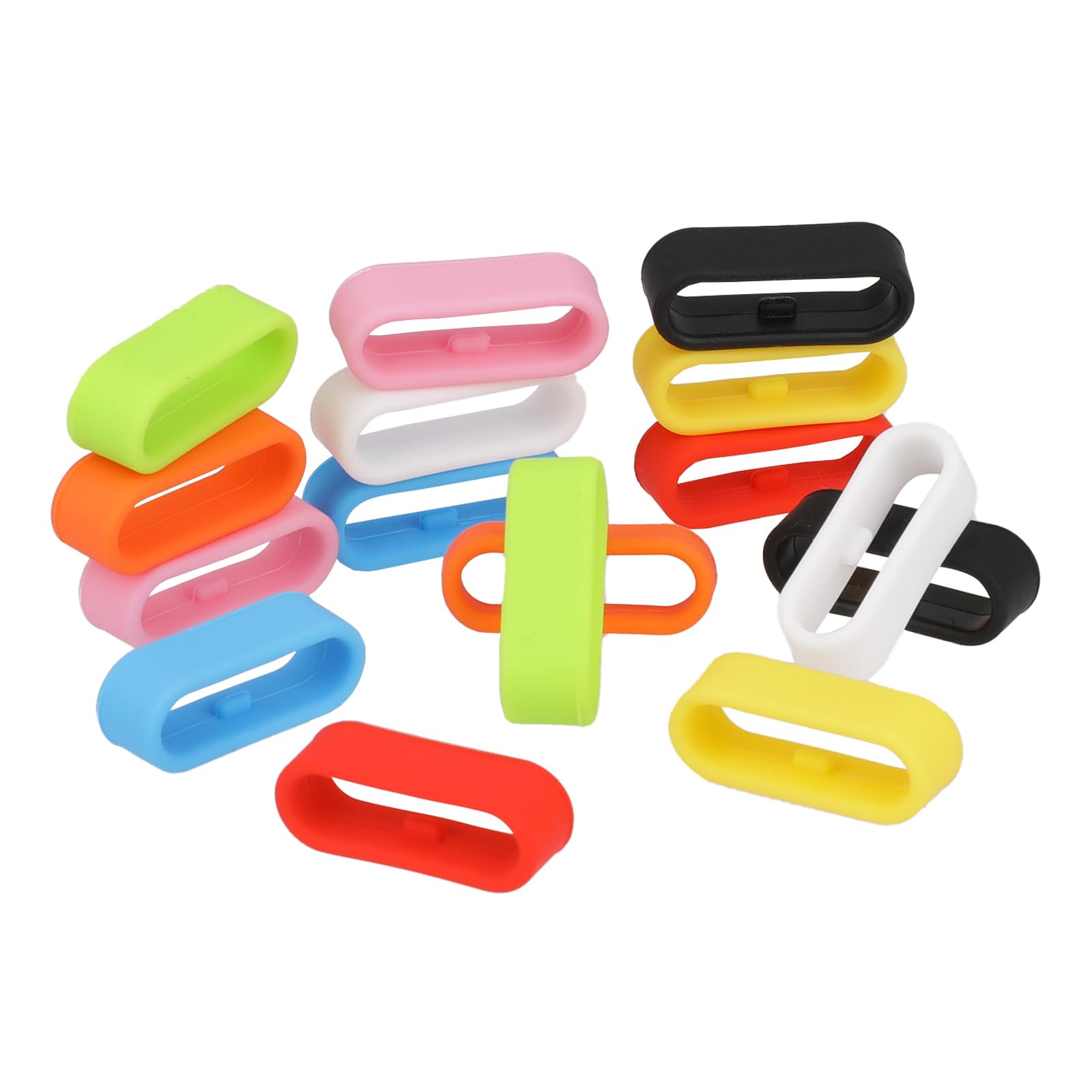 Amazon.com: Multi-Color Smart Watch Band Loops, 16 Pack 22mm Silicone ...