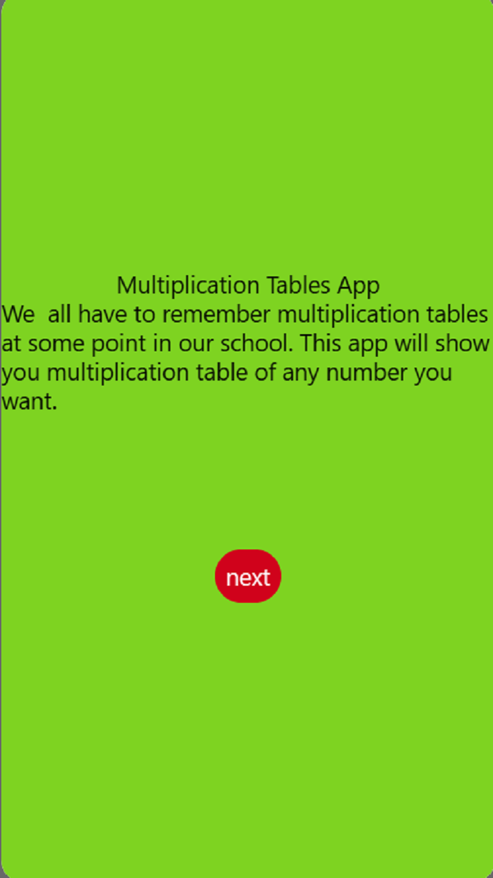 Multiplication Tables App by Vo than - App on Amazon Appstore