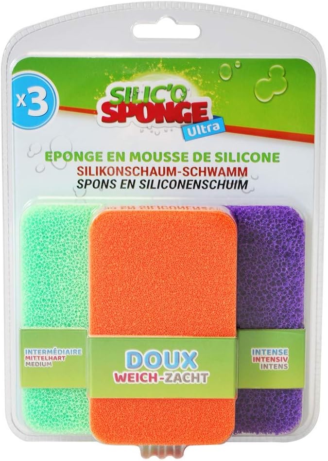 Eponge Lavable Silicone | 3X éponge Vaisselle | Eponges lavables ...