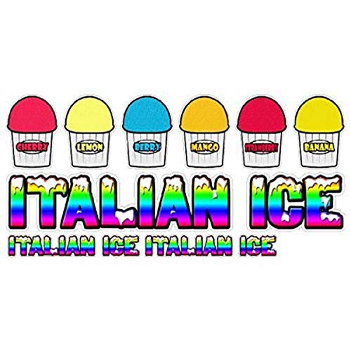 Amazon.com: SignMission Italian ICE II-7 Concession Decals + 2 Free ...