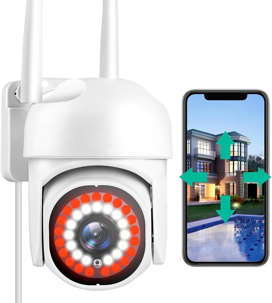 Amazon.com : ICAMI Security Camera Outdoor WiFi 1080P 360° View ...