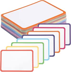 Amazon.com : 120 Pcs Dry Erase Index Cards Notecards Blank Reusable ...