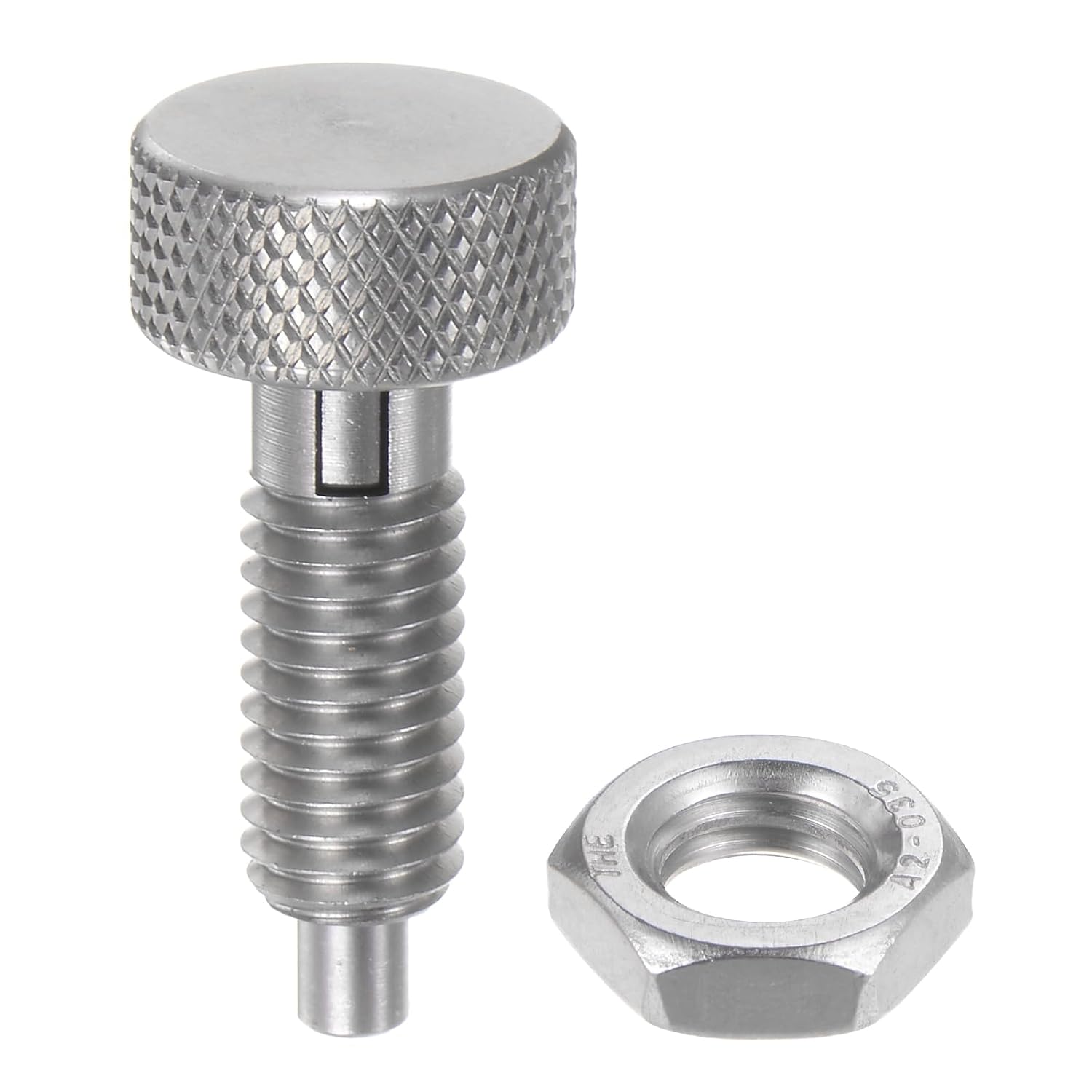HARFINGTON Spring Plunger with Knurled Handle M8x1.25 Pin Dia.4mm ...