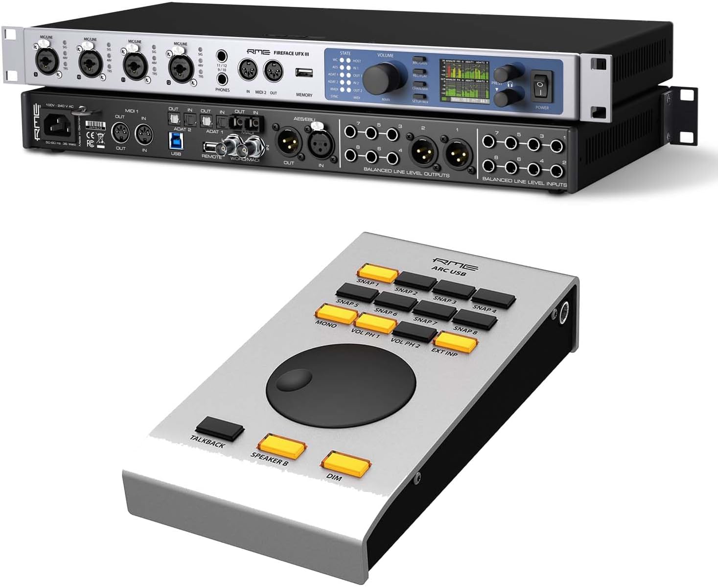 Amazon.com: RME Fireface UFX III Audio Interface, RME ARC USB Advanced ...