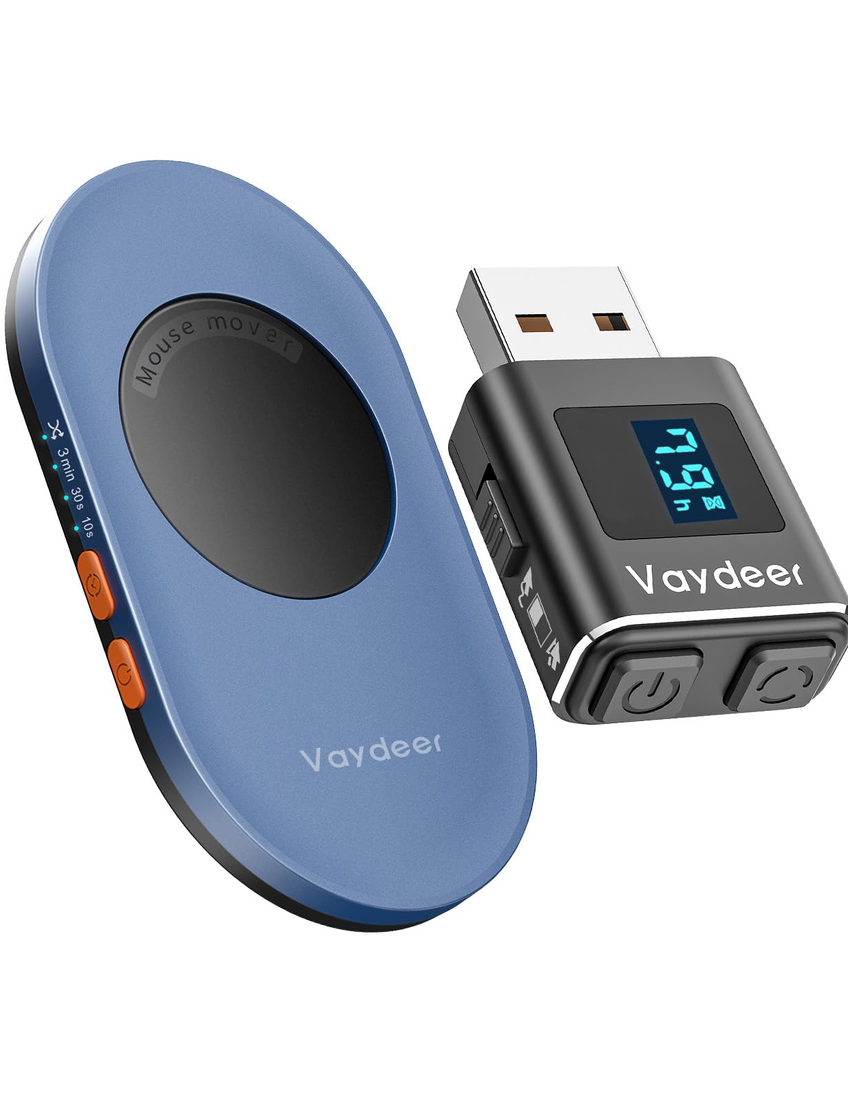 Amazon.com: Vaydeer Ultra Slim Mouse Mover, Air 3 Mouse Jiggler＆ Metal ...